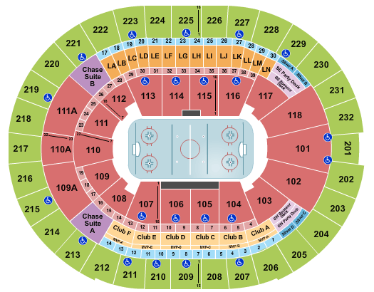 Amway Center Seating Charts+Rows, Seat Numbers and Club Seats