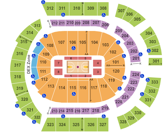 Bridgestone Arena Seating Chart + Rows, Seats and Club Seats