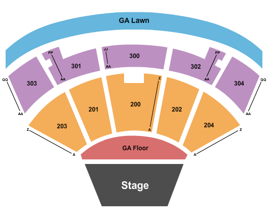Merriweather Post Pavilion Seating Chart + Rows, Seats and Club Seats