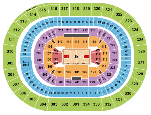 Moda Center Seating Chart + Rows, Seat Numbers and Club Seats