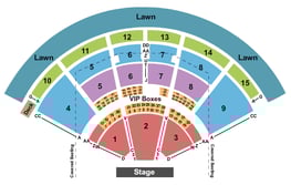 PNC Music Pavilion Seating Chart + Rows, Seats and Club Seats