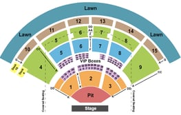 PNC Music Pavilion Seating Chart + Rows, Seats and Club Seats