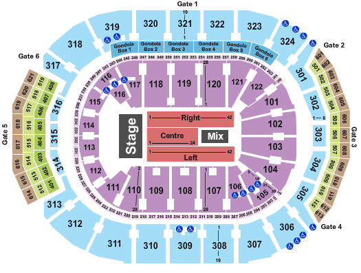 Scotiabank Arena Seating Chart + Rows, Seat Numbers and Club Seats