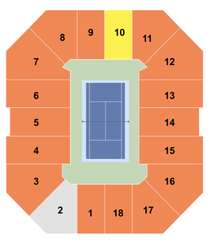 US Open Seating Chart for Arthur Ashe, Louis Armstrong Stadium and ...