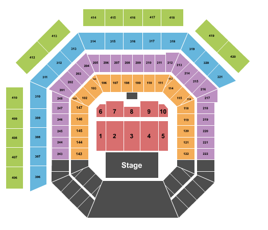 Westville Music Bowl + Rows, Seats and Club Seats