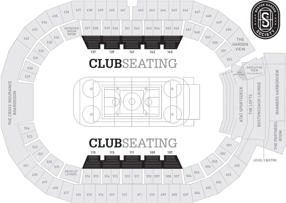 Where to Find TD Garden Premium Seating and Club Options