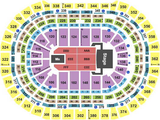 Ball Arena Seating Chart + Rows, Seats and Club Info