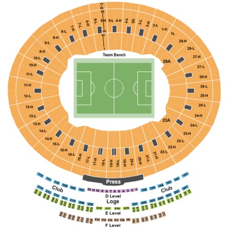 Rose Bowl Seating Chart + Rows, Seat Numbers and Club Seat Info